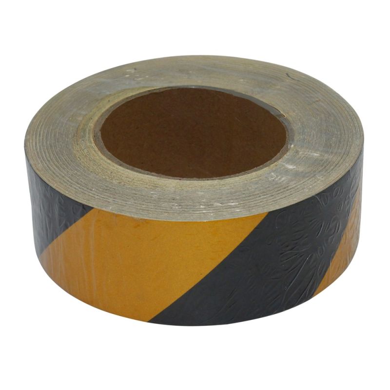 Shirit reflektues, e zezë/e verdhë, 45 m x 5 cm | Megatek