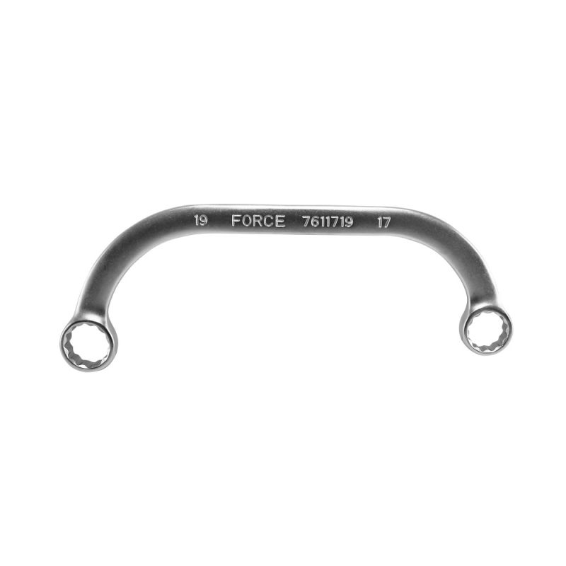 Half-moon ring wrench, FORCE, 17x19 mm | Megatek