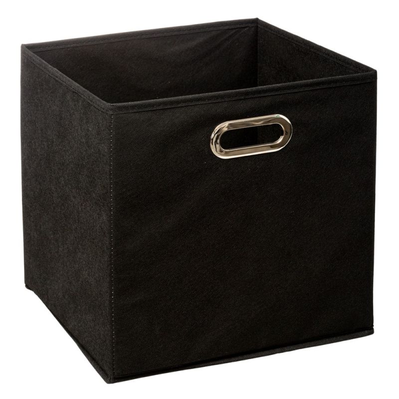 Storage box, polypropylene, black, 31x31 cm | Megatek