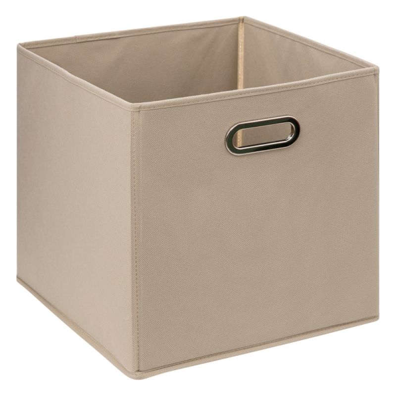 Storage box, polypropylene, beige, 31x31 cm | Megatek