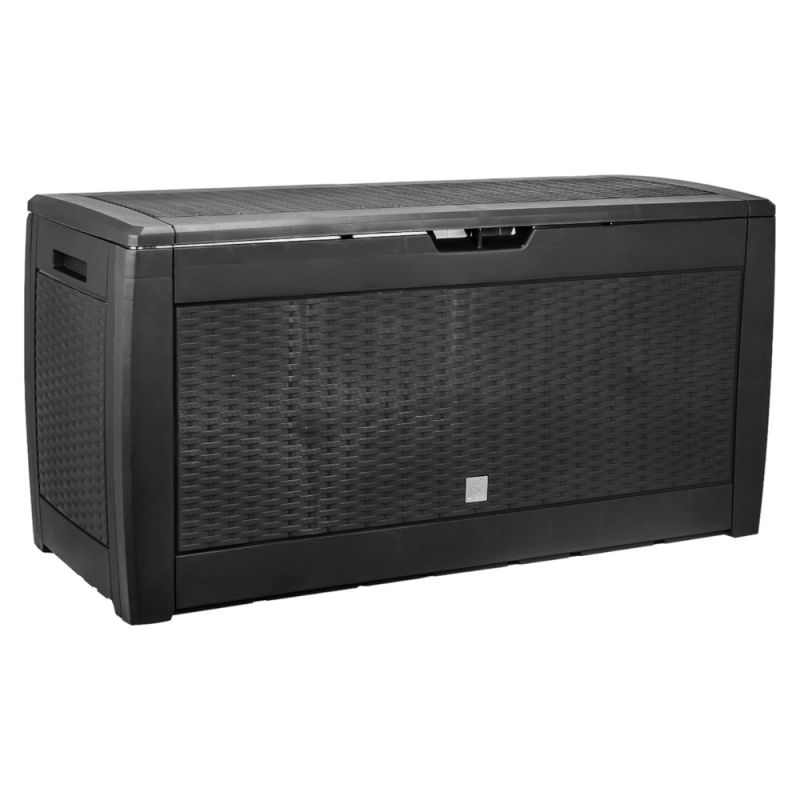 Storage box, Rato, plastic, anthracite, 119x48xH60 cm, 310 l