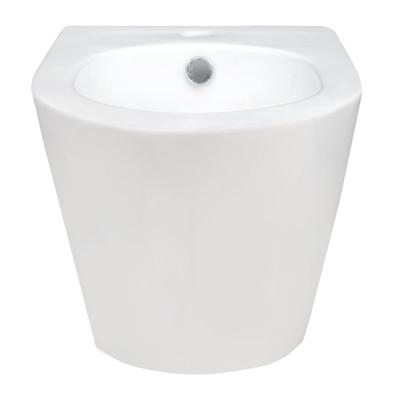 Wall mounted bidet, porcelain, white, axis 18, 52x40x47 cm