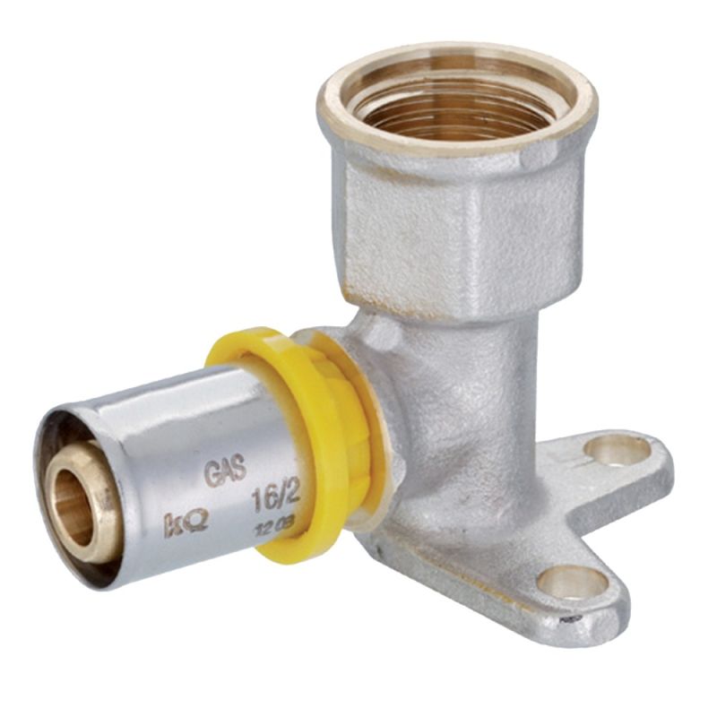 MST gas valve, flanged, pressed, bronze, F-1/2''x 20mm | Meg