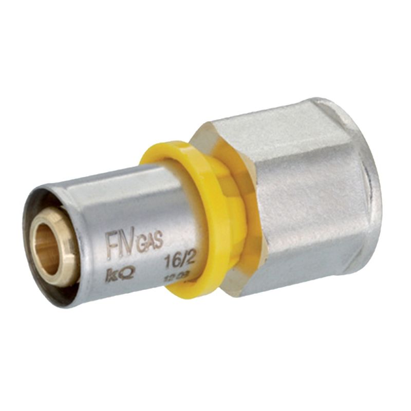 MST Gas Fitting, Straight Press, Bronze, F-1/2''x16mm | Mega