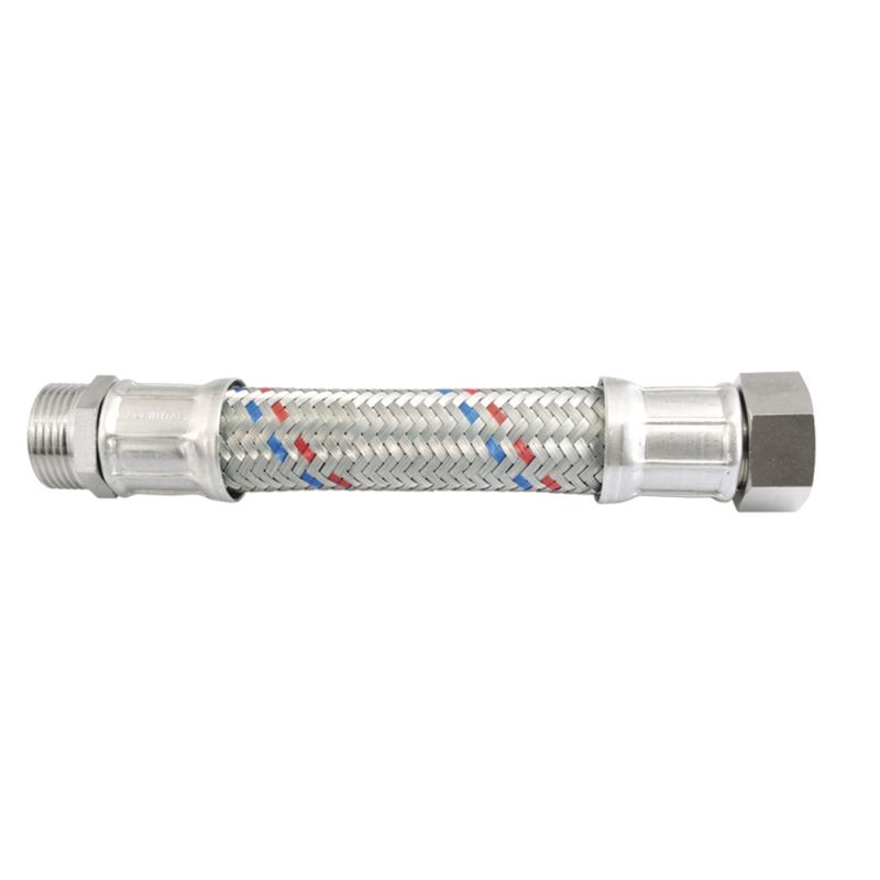 Flexible anti-vibration pipe, stainless steel mesh, M-F- 1''