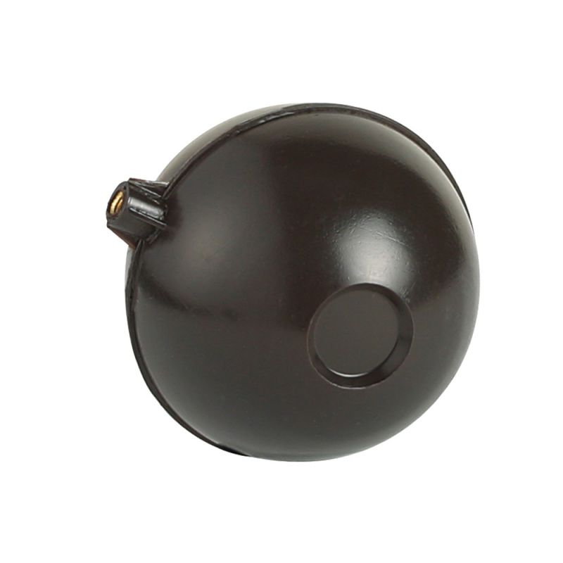 Float sphere for deposit, circular, plastic, black, 90 mm