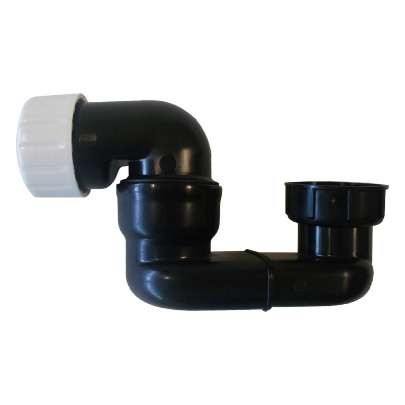 Bathtub siphon, with rotation, plastic, black, 1/1/2'' x40 m