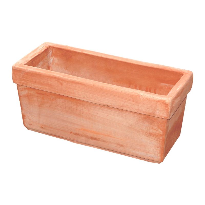 Rectangular flower pot, BALCONE, ceramic, terracote, 40x17xH