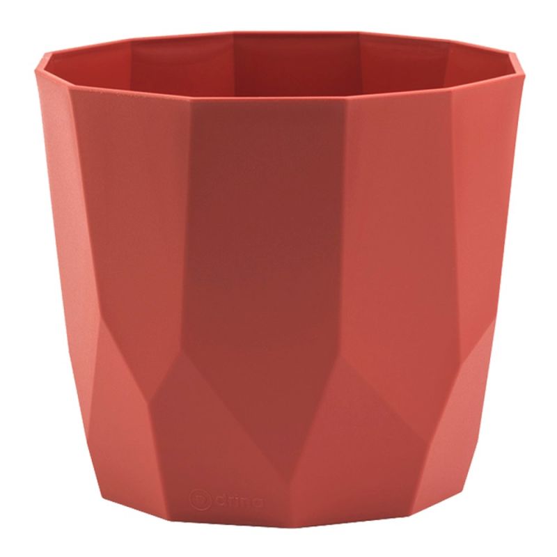 Round flower pot, GEA, pp, red, Ø18 xH17 cm, 3,5 lt | Megate
