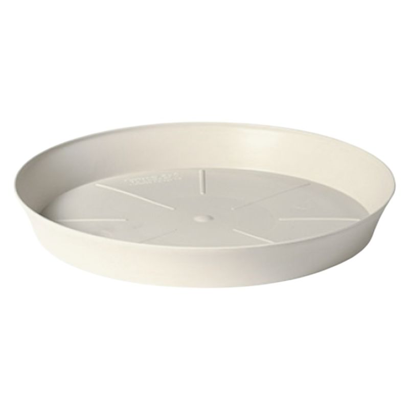 Flower pot saucer, plastic, stone white, ø28xH3.7 cm | Megat