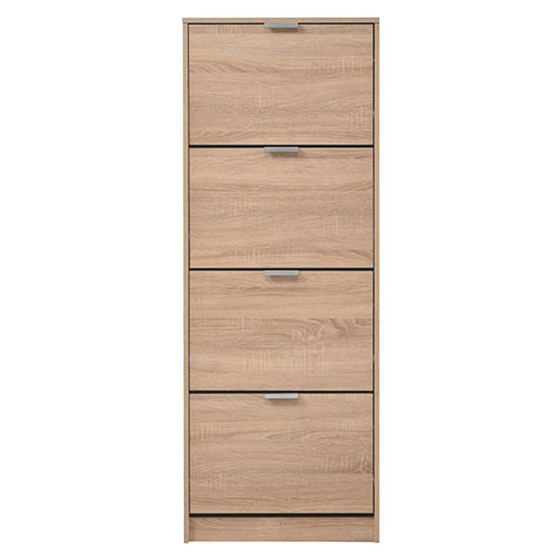 Shoe cabinet, BASE, melamine, sonoma oak, 58x18xH155.5 cm