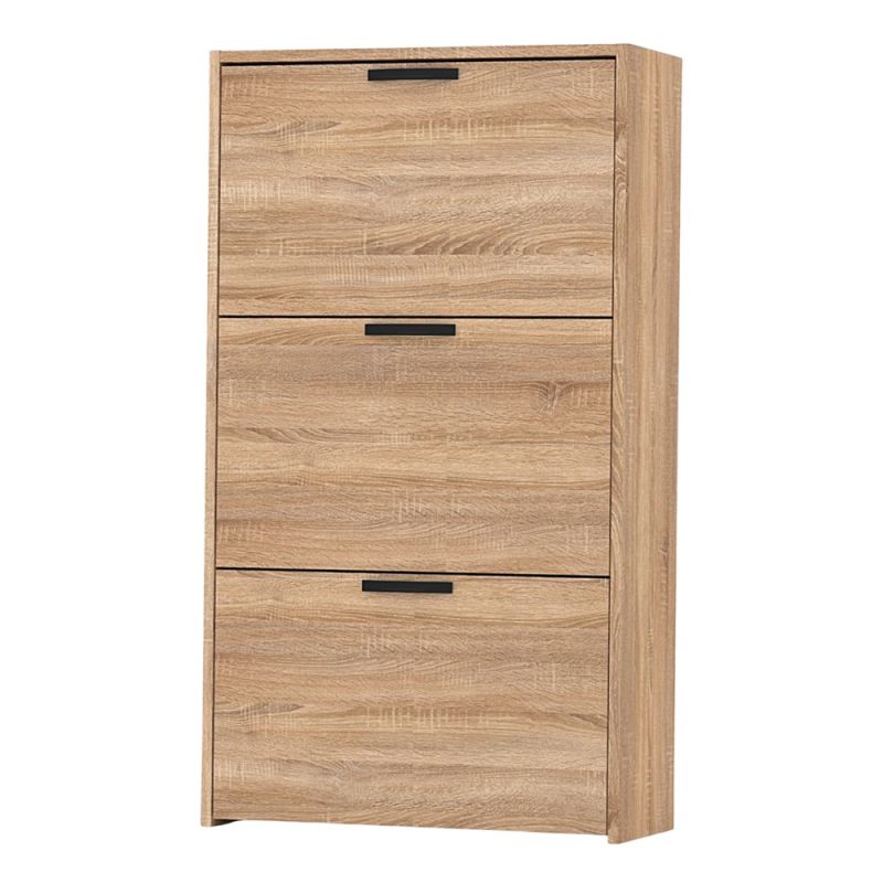 Shoe cabinet, melamine, sonoma, 60x25xH105 cm | Megatek