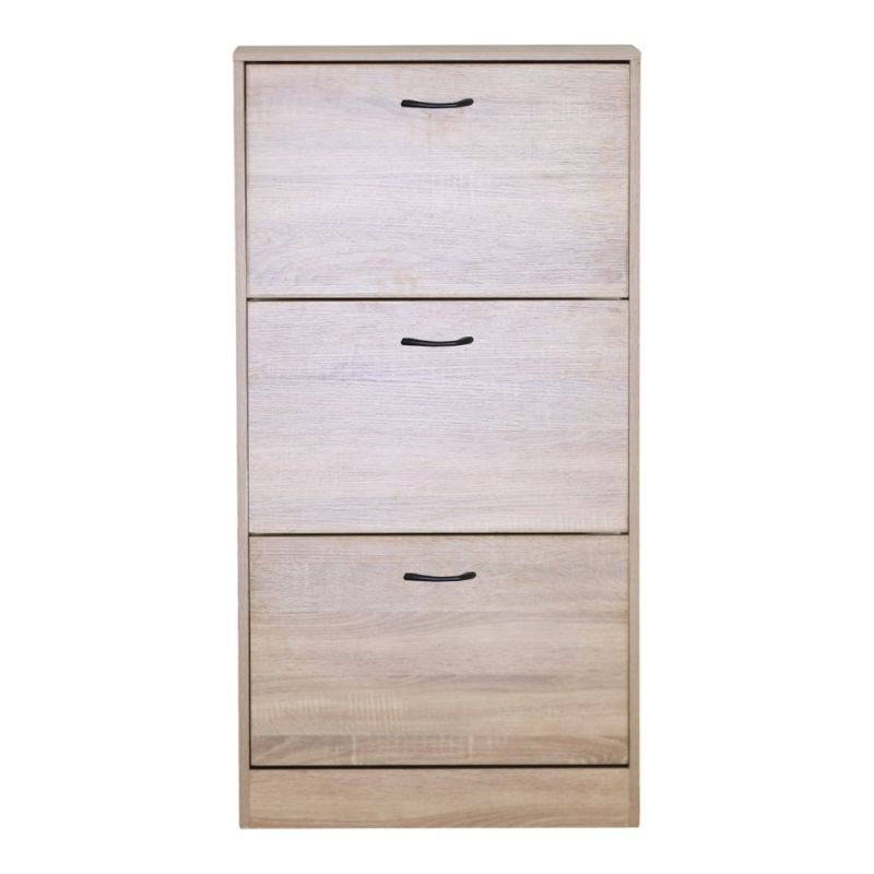 Shoe cabinet, melamine, Modern Ork, 60x24xH116 cm | Megatek
