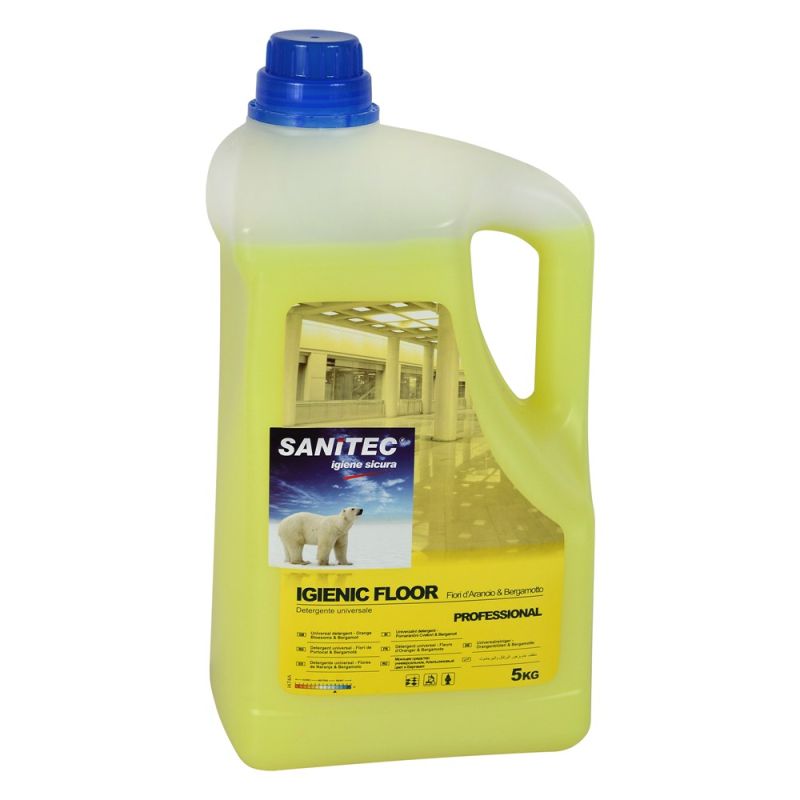 Floor cleaning detergent, Sanitec , 5 kg, yellow, 1 piece