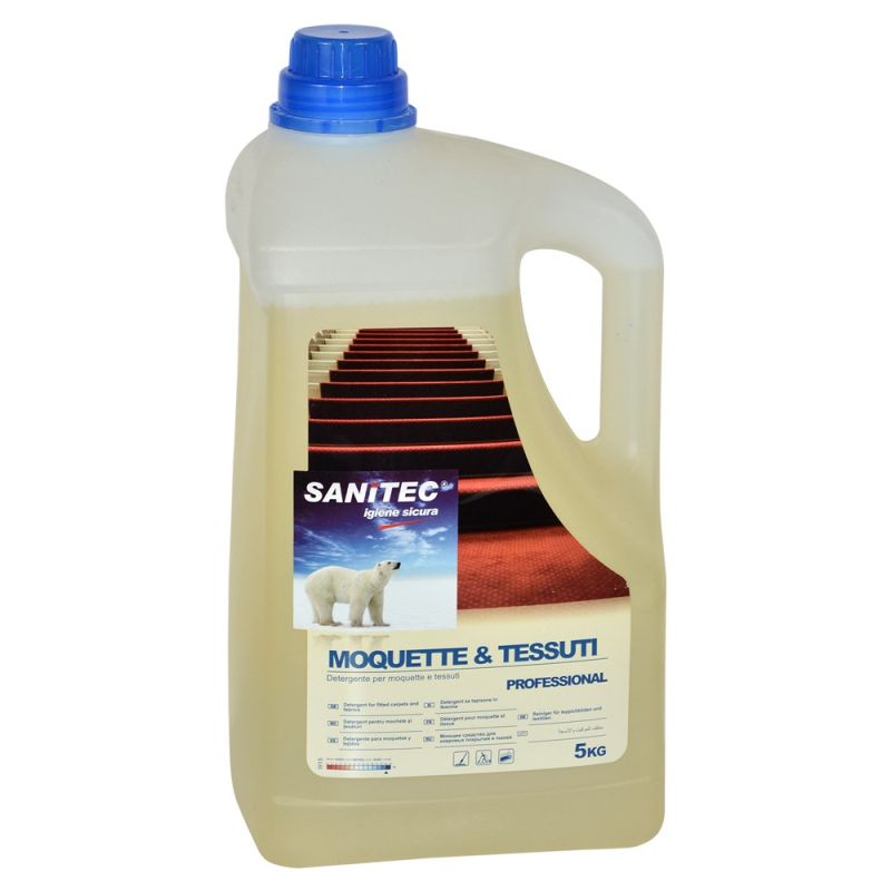 Cleaning detergent, Sanitec , moket and textil, 5000 ml, fr