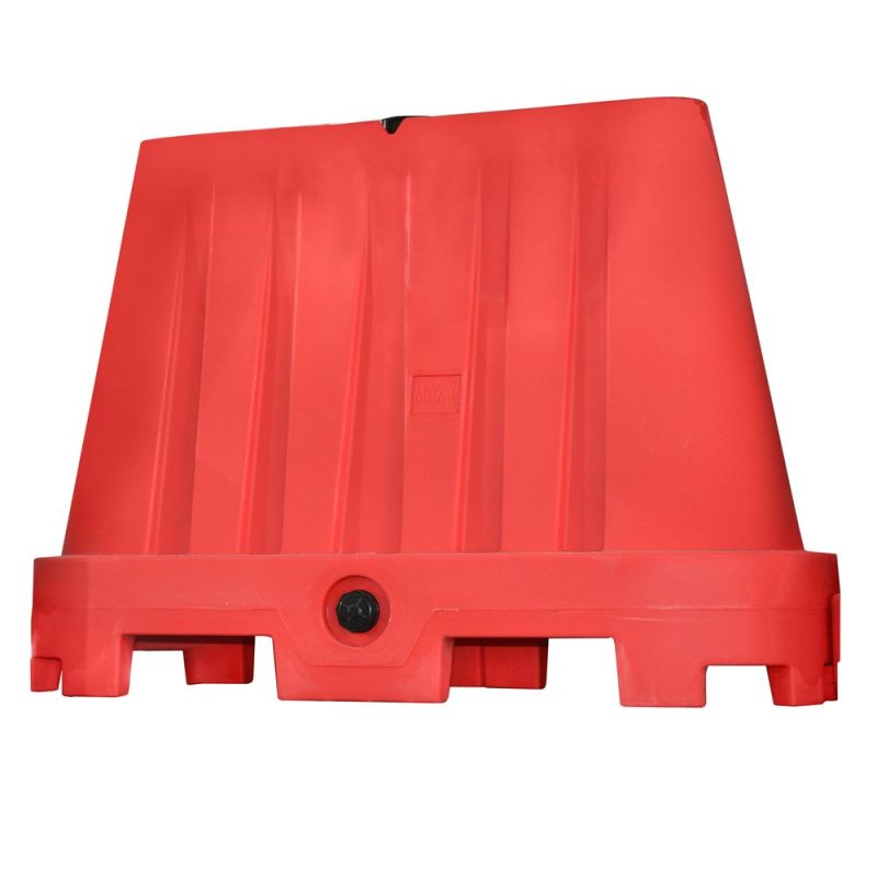 Restrictive barrier, merged, plastic, size 100x40x70cm, red,
