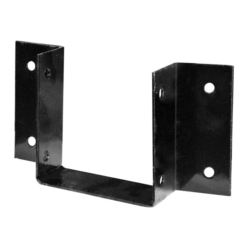 Holder beam right-angled color black 12cm | Megatek