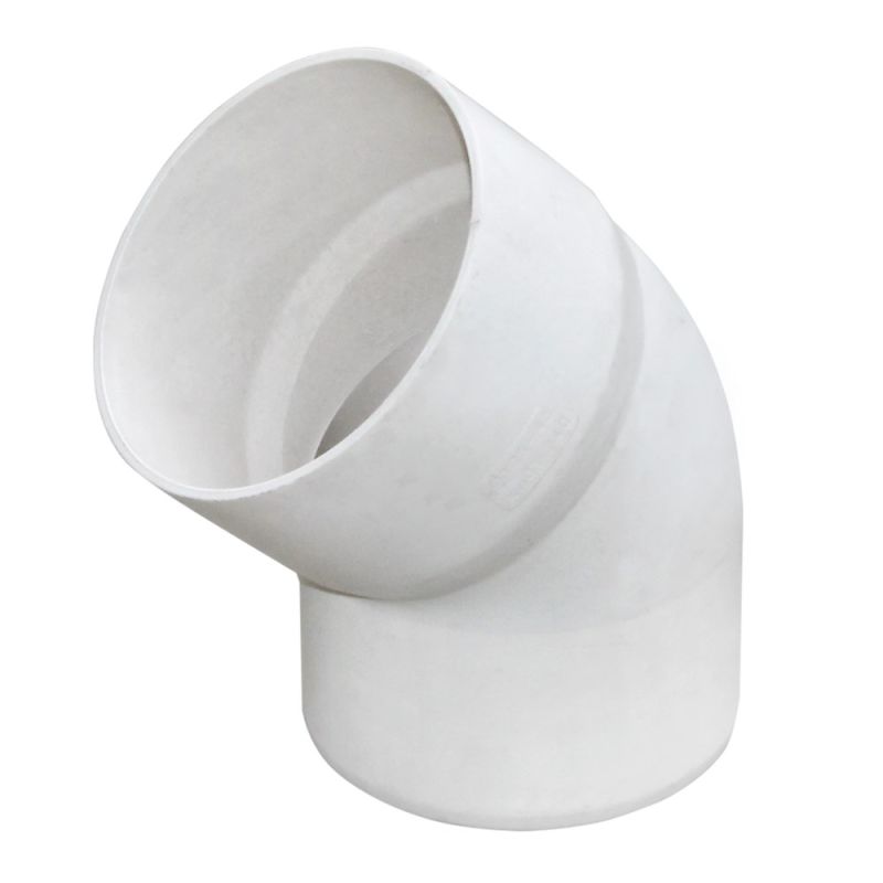 Elbow PVC Ø125mm 45 ° white | Megatek