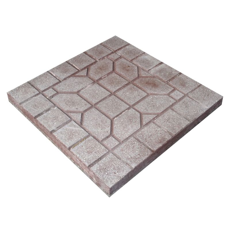 Concrete slab, red , thickness 4 cm, size 40x40 cm, 16.32m2/