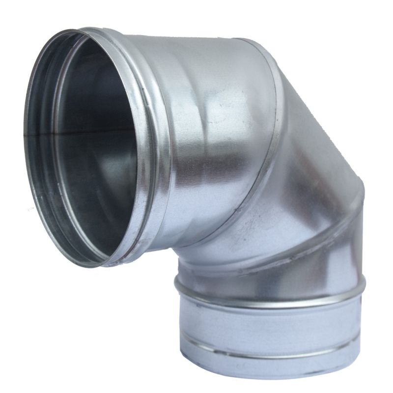 Elbow 90°, zinc plated, Ø150 mm | Megatek
