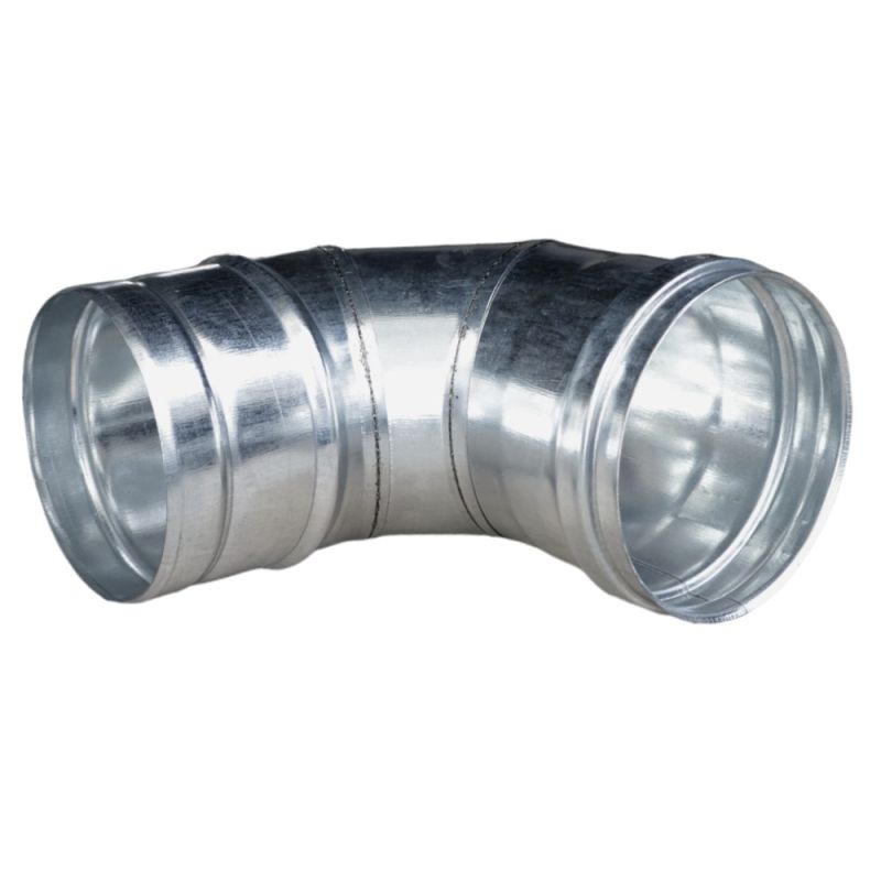 Elbow 90°, zinc plated, Ø100 mm | Megatek