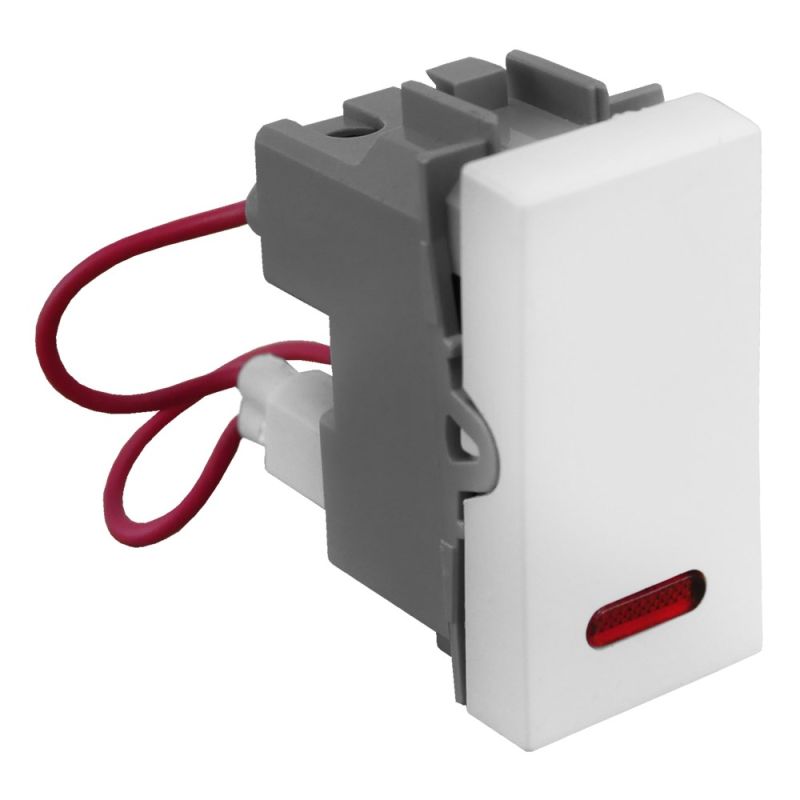 10AX 250V one gang one way switch with indicator unit | Mega