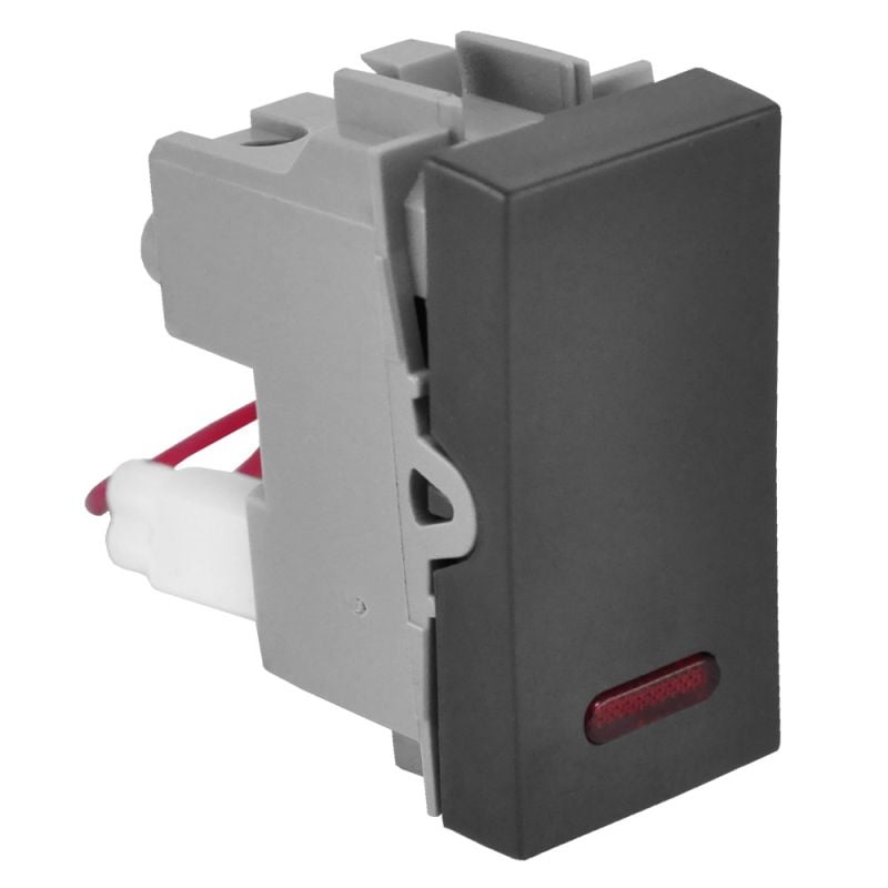 10AX 250V one gang one way switch with indicator unit with g