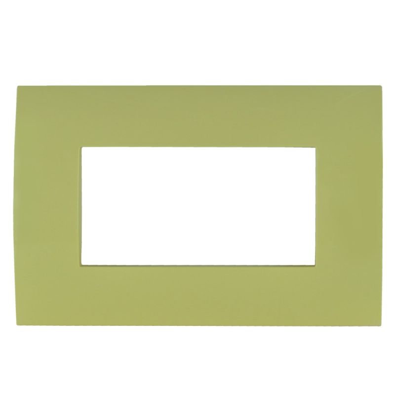 ABB cover frame, 4 module, yellow color | Megatek