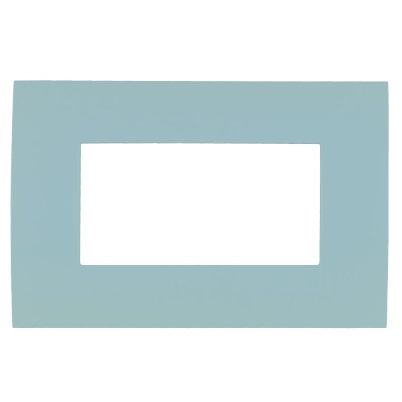 ABB cover frame, 4 module, blue color | Megatek