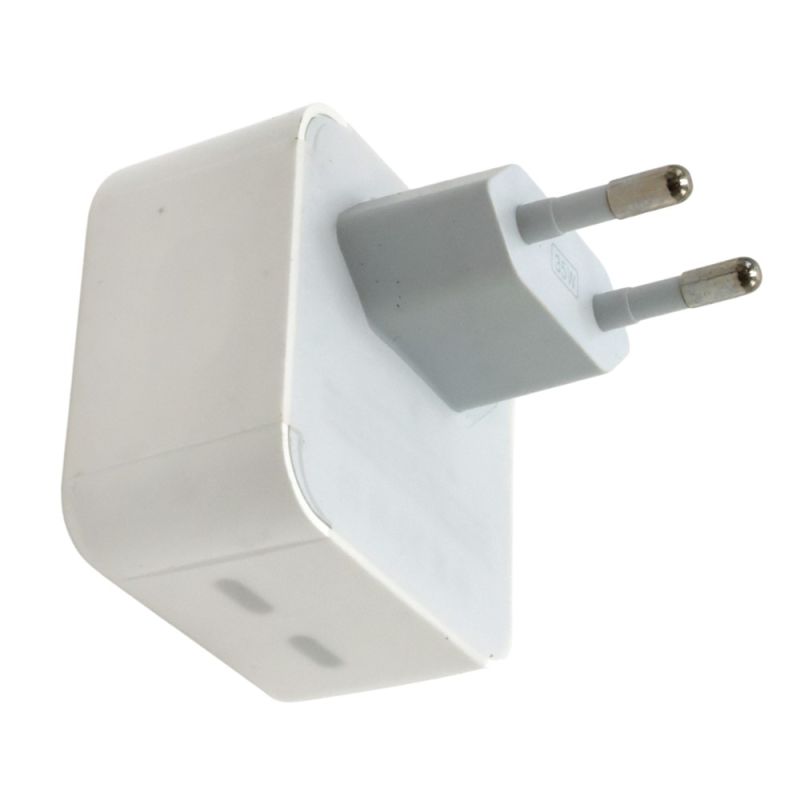 Charger head, Apple, 35W, 2 Type-C inputs, white | Megatek