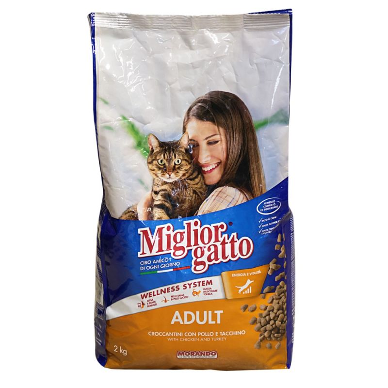 Cat food, Miglior Gatto, 2kg, with chicken and vegetables