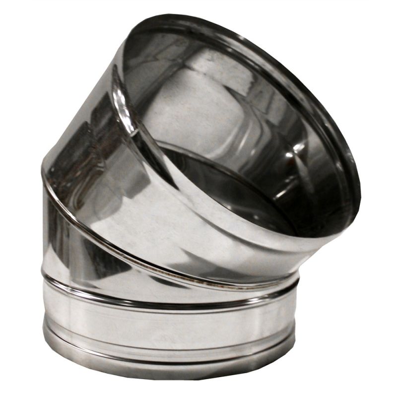 Inox elbow plane surface Ø300 45° | Megatek