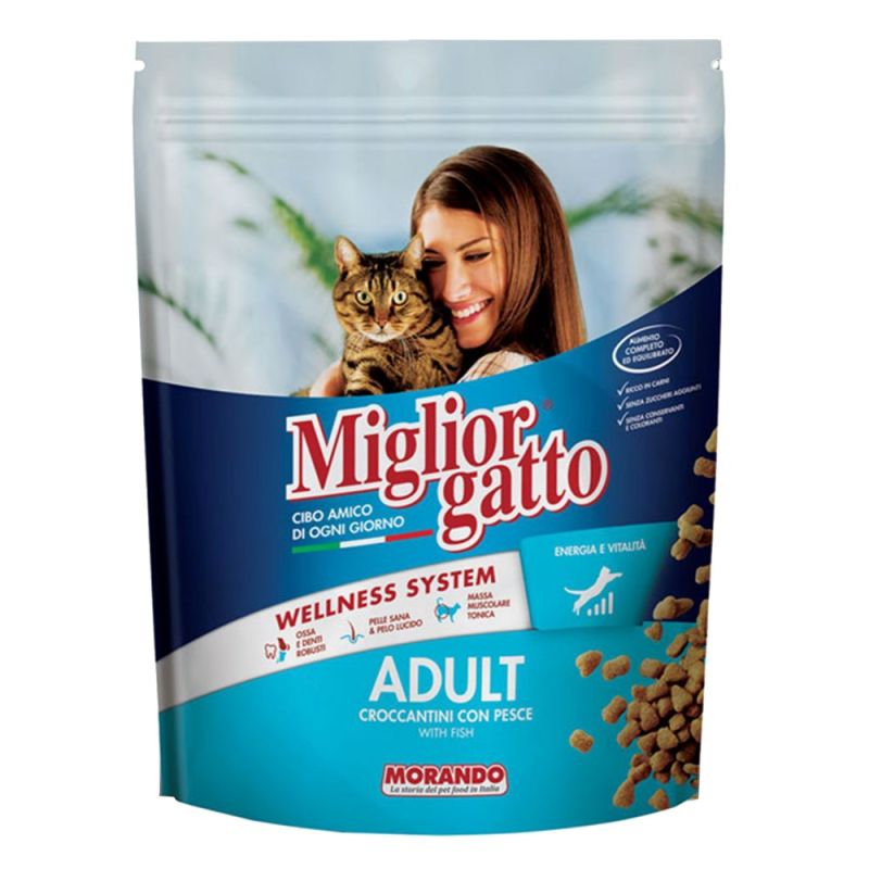 Cat food, Miglior Gatto, Adult, 400gr, with fish | Megatek