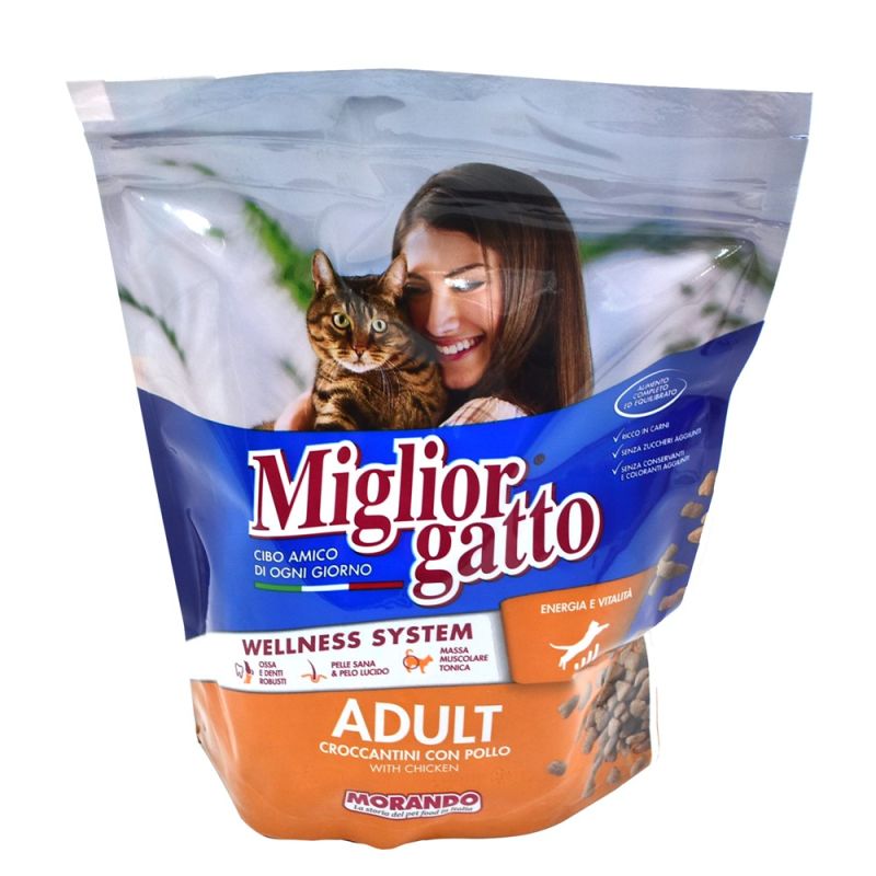 Cat food, Miglior Gatto, Adult, 400gr, with chicken | Megate