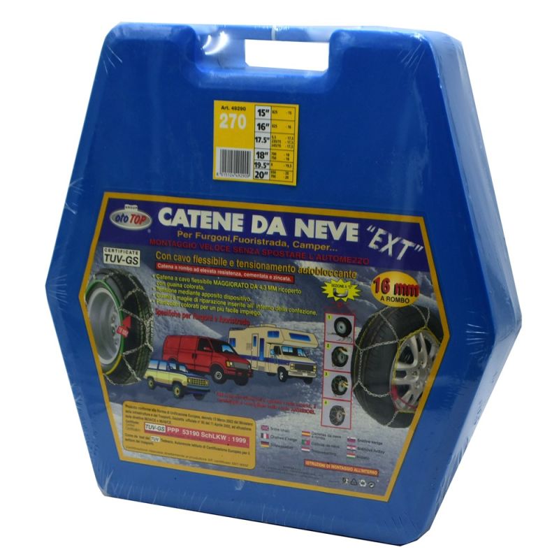 4x4 snow chains, oto TOP , TUV, 270, 16 mm | Megatek