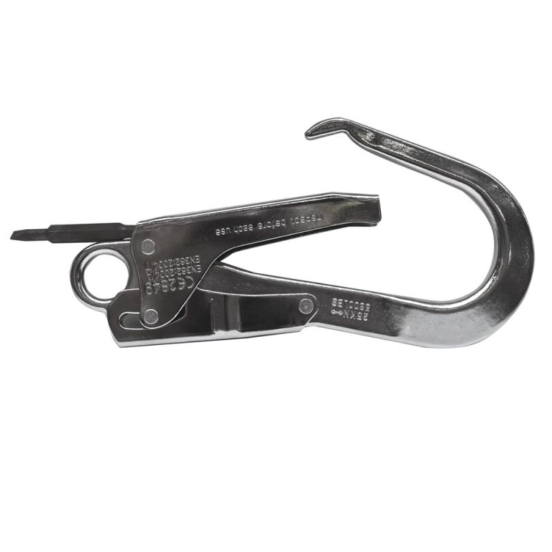 Hooks for seat belts, Metallic, 23 KN, EN362:200 | Megatek
