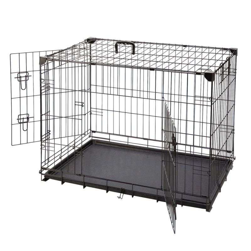 Metal cage, Imac, 76x53x61 cm, black color, with corner prot