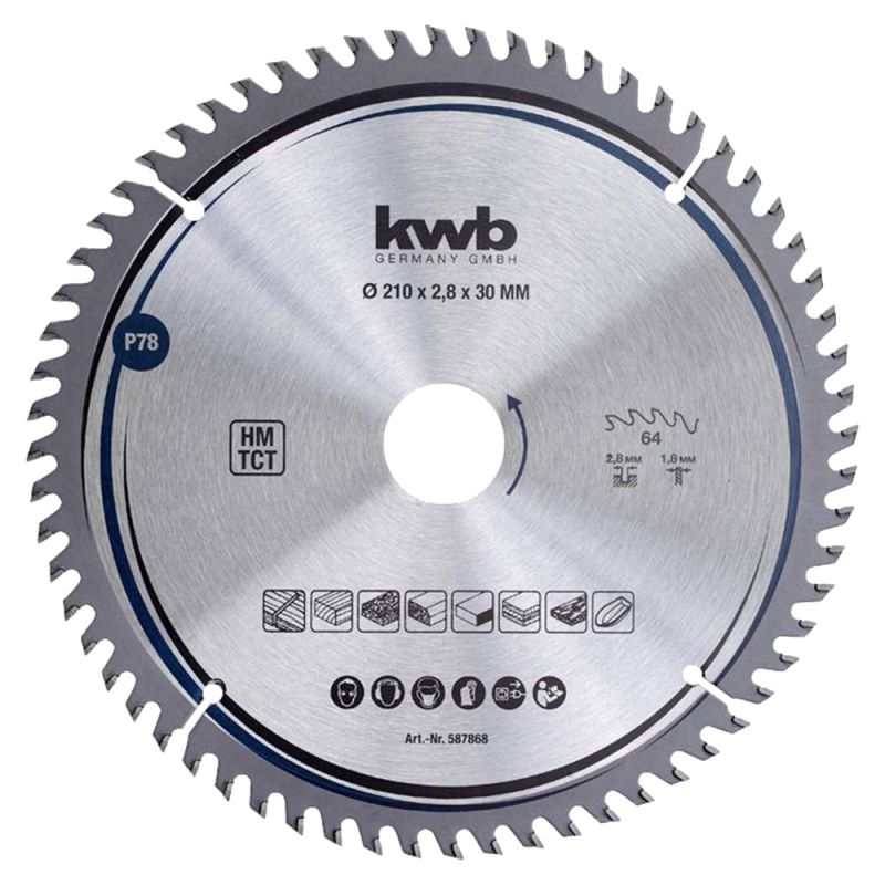 Disc for circular saw, Einhell, 210 x 30 mm, z64 | Megatek