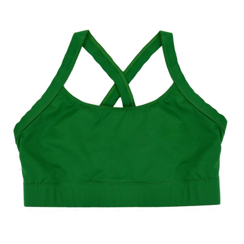 Top Crop, 4U Sports, e kryqezuar, masa XS, ngjyra jeshile