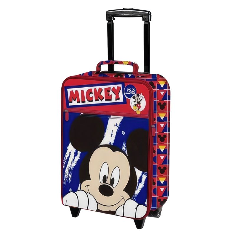 Travel suitcase, Mickey Mouse, polyester, W20 x D34 x H53 cm