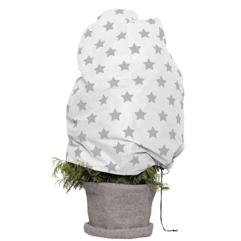 Frost protection fabric, Videx, H110 cm, gray and white | Me