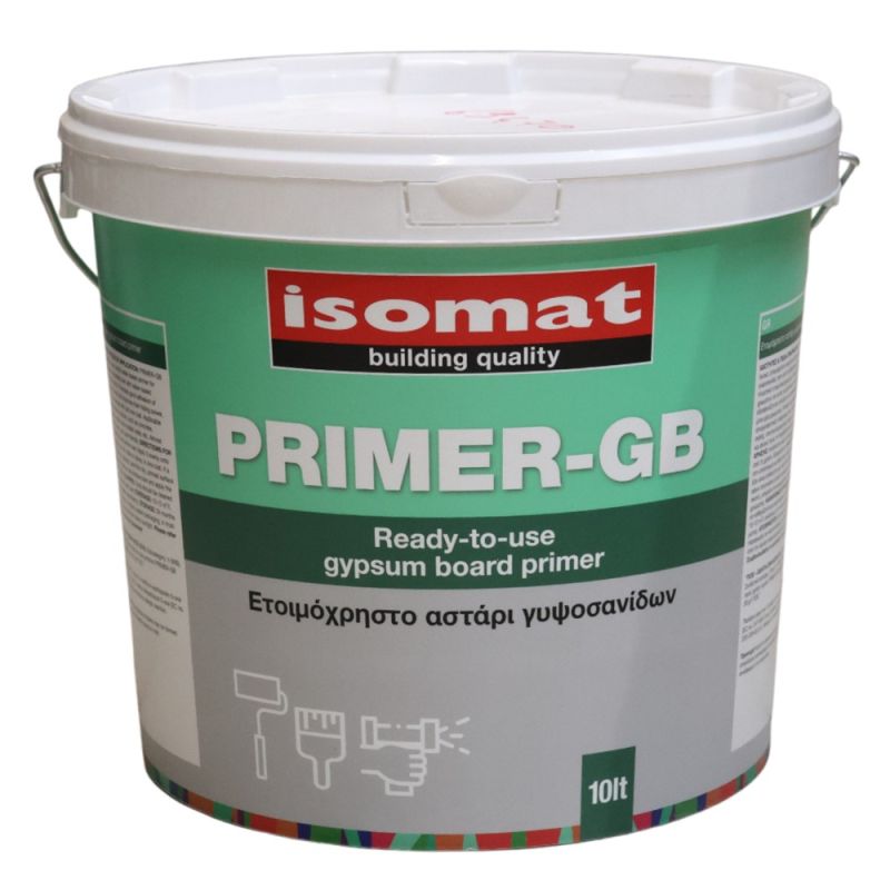 Primer, Isomat, Primer-GB, 10lt, white, 10-12 m²/lit, ready