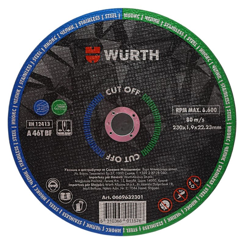 Cutting disc for stainless steel-CUT OFF-230x1.9mm | Megatek