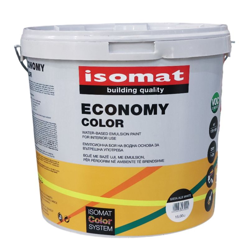 Plastic paint, Economy Color, 15 L, white | Megatek