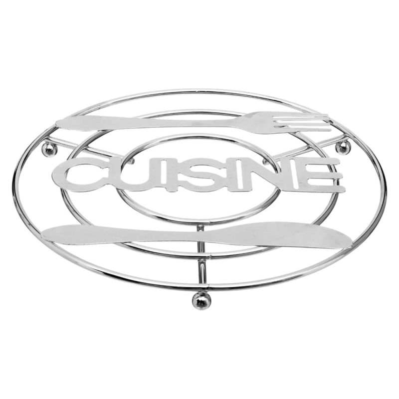 Heat shield, metallic, silver, Dia. 20 x H. 1.8 cm | Megatek