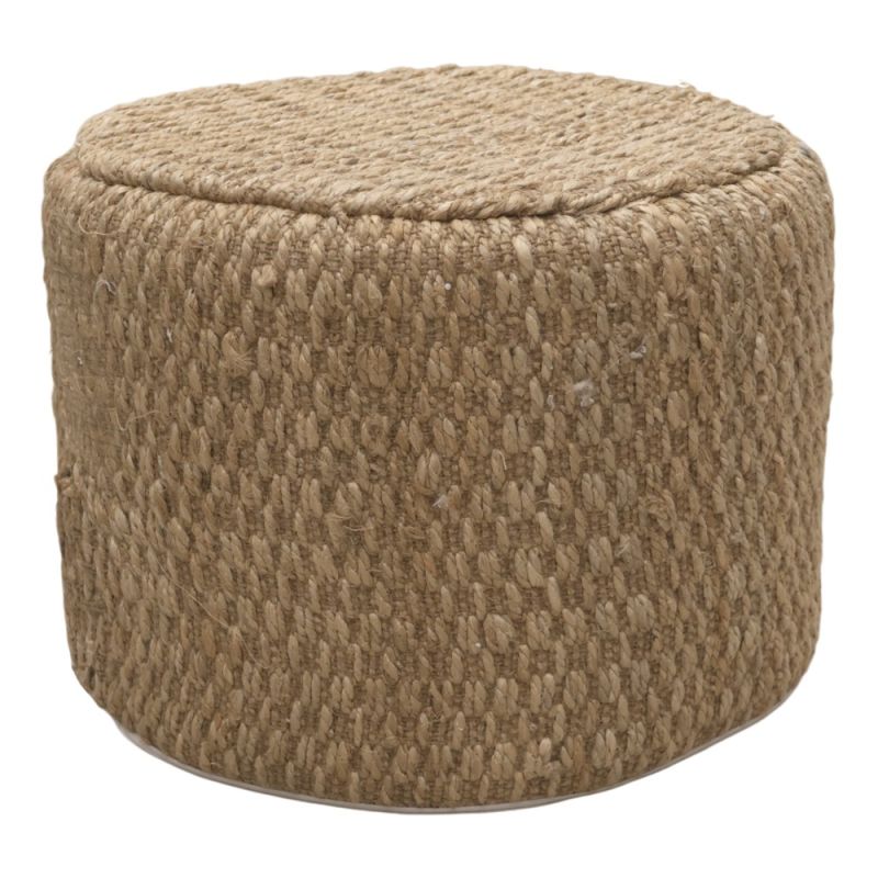 Puffe, 100% jute , beige, 45x45x30 cm | Megatek