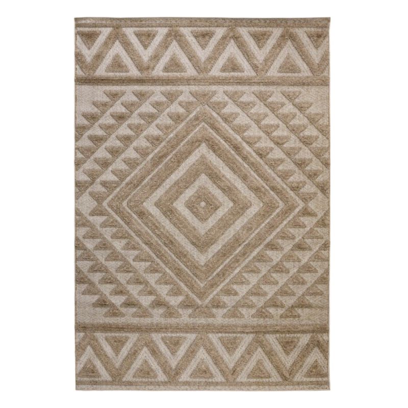 Lemans carpet, polypropylene/frieze, dark beige, 160x230 cm