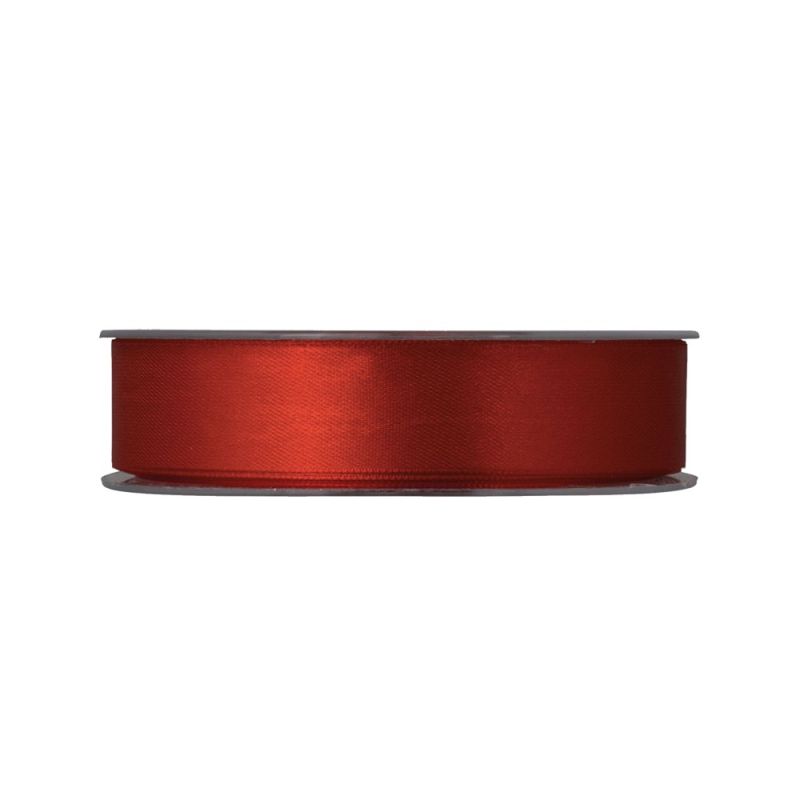 Wrapping ribbon, Doppio Raso, 25mmx50m, red color | Megatek