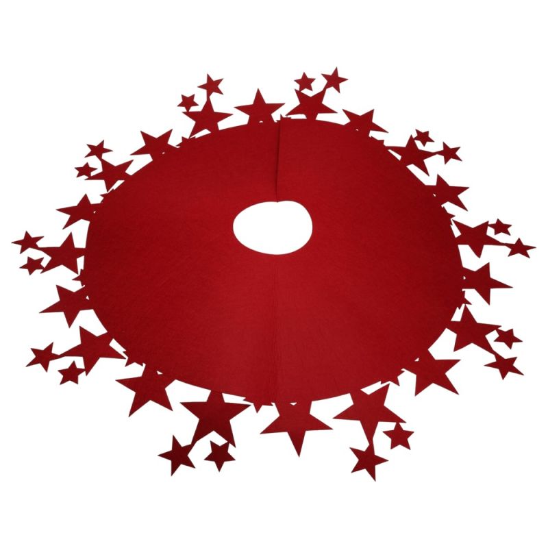 Tree base, textile, red, 98 cm | Megatek