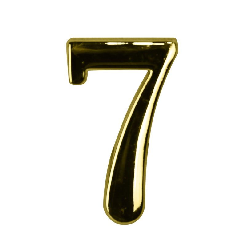 Door Number, 7, zinc alloy, gold | Megatek